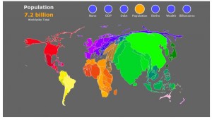 Interactive Lets You Visualize The World In Six Different Ways | Larry ...