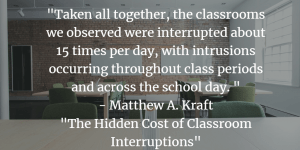 Study Finds What All Teachers Know – Interrupting Class Is Bad For ...