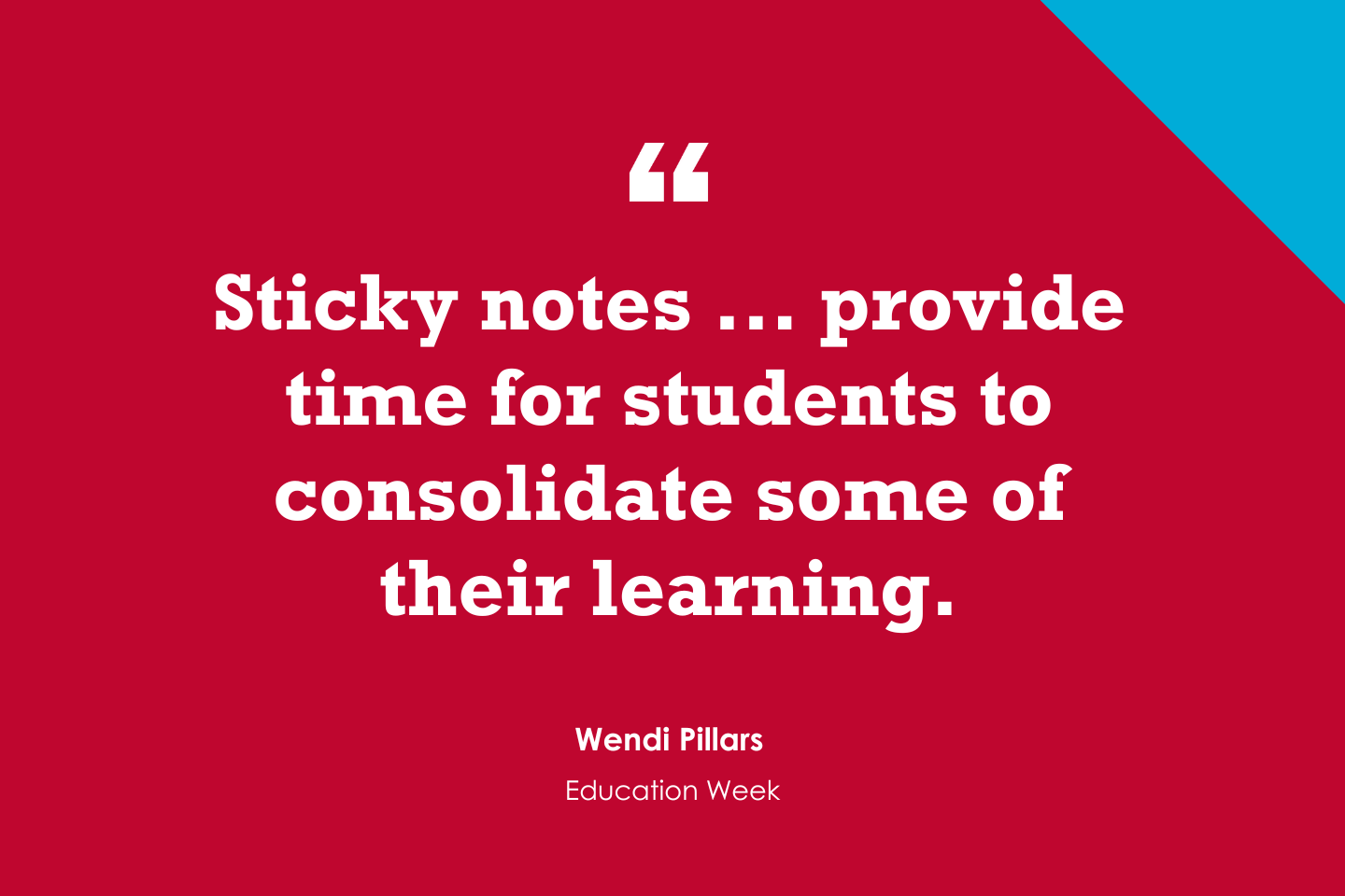 “Sticky Notes and Student Choice Can Go a Long Way Toward Boosting ...